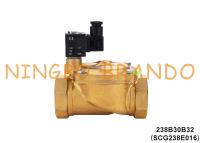 China SCG238E016 1-1/4'' ASCO Type Water Brass Solenoid Valve 24VDC 110VAC 220VAC for sale