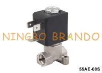 China 2 Way Stainless Steel Coffee Machine Solenoid Valve 1/8'' 24VDC 110VAC 220VAC for sale