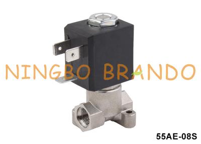 China 2 Way Stainless Steel Coffee Machine Solenoid Valve 1/8'' 24VDC 110VAC 220VAC for sale