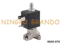 China Coffee Machine Stainless Steel 3 Way Solenoid Valve 1/8'' 220V 110V 24V for sale
