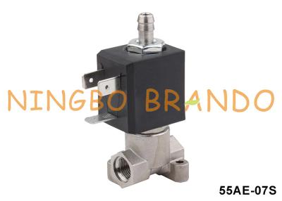 China Coffee Machine Stainless Steel 3 Way Solenoid Valve 1/8'' 220V 110V 24V for sale