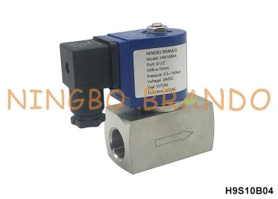 China 150 bar 1/2'' High Pressure Solenoid Valve For Water Air Gas 24V 110V 220V for sale