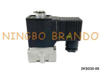 China 2KS030-08 Airtac Type Normally Open Stainless Steel Solenoid Valve 24V 110V 220V for sale