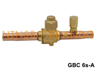 China GBC 6s Danfoss Type Shut-off Ball Valve With Access Port 009L7050 009L7060 for sale
