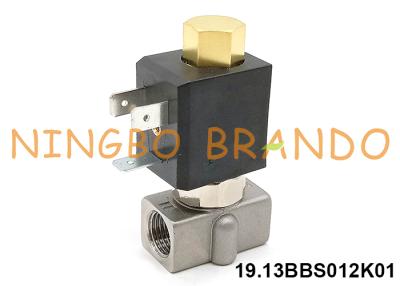 China 1/8'' 1/4'' 2 Way Normally Open Stainless Steel Solenoid Valve 30bar for sale