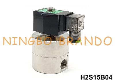 China 1/2'' 200 bar High Pressure Stainless Steel Solenoid Valve 24V 110V 220V for sale