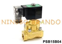 China 25 bar 1/2'' Steam Brass Solenoid Valve 24VDC 110VAC 220VAC for sale