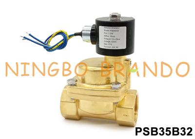 China 1 1/4'' High Pressure Brass Steam Solenoid Valve 12V 24V 110V 220V for sale
