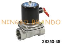 China 2S350-35 1-1/4 Inch Stainless Steel Normally Closed Water Solenoid Valve for sale