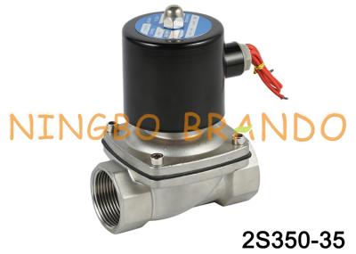 China 2S350-35 1-1/4 Inch Stainless Steel Normally Closed Water Solenoid Valve for sale