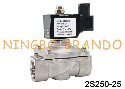China 2S250-25 1 Inch 2/2 Way Normally Closed Diaphragm Stainless Steel Valve for sale