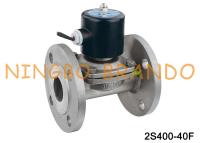 China DN40 Flange 2S400-40 2 Way NC Stainless Steel Solenoid Valve for sale