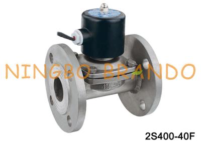China DN40 Flange 2S400-40 2 Way NC Stainless Steel Solenoid Valve for sale