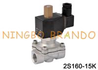 China 1/2'' Normally Open Stainless Steel Electric Solenoid Valve 24V 220V for sale