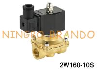China 2W160-10 3/8'' Normally Closed Brass Solenoid Valve 24V 110V 220V for sale
