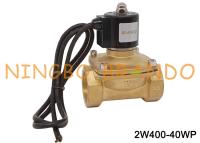 China 1-1/2 inch 2 Way Waterproof Brass Normally Closed Electric Water Valve for sale
