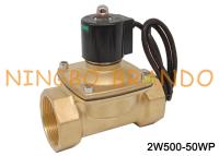 China 2'' Waterproof Brass Solenoid Valve Normally Closed Fountain Solenoid Valve for sale