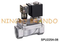 China 1 Inch Stainless Steel Solenoid Valve Shako Type SPU225A-08 for sale