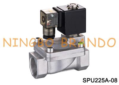 China 1 Inch Stainless Steel Solenoid Valve Shako Type SPU225A-08 for sale