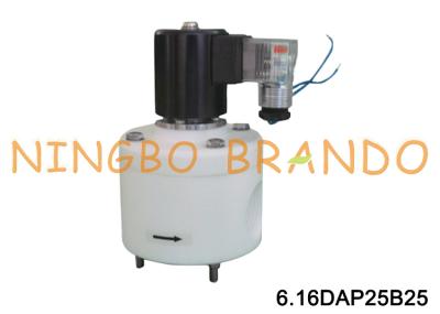 China 1'' PTFE Anti Corrosion Solenoid Valve Acid Alkali Chemical Resistant for sale