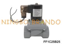 China 1'' Inch Anti Corrosion Salt Water Acid Resistant Solenoid CPVC Valve DN25 for sale