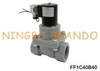 China 1-1/2'' CPVC Anti-corrosive Normally Closed Solenoid Valve DN40 for sale