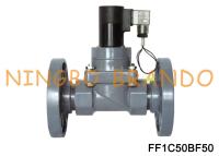 China DN50 2'' CPVC Flange Anti-corrosive Valve for Salt Water Acid Alkali for sale