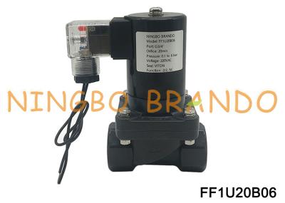 China UPVC Chemical Anti Corrosion Electric Solenoid Valve 3/4'' DN20 for sale