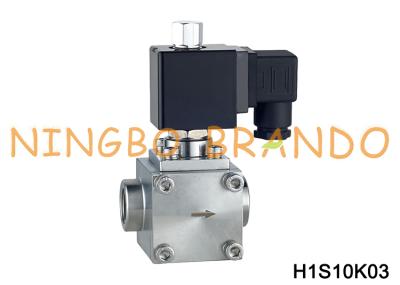 China 3/8'' High Pressure Water Air Solenoid Valve 50 Bar Normally Open for sale