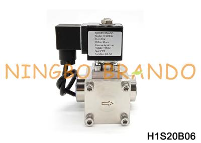 China 3/4'' Inch High Pressure SS304 Electric Solenoid Valve 120 bar 160 bar for sale