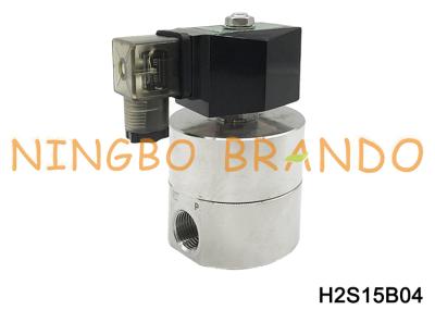 China 1/2'' Inch High Pressure Stainless Steel Solenoid Valve 200 bar AC220V for sale