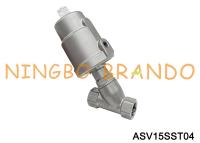 China 1/2'' Pneumatic Angle Seat Valve 2 Way 2 Position DN15 PN16 Thread for sale