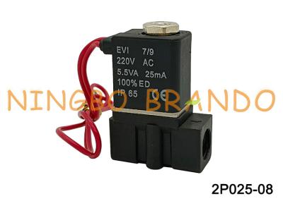 China 2p025-08 Plastic Airtac Solenoid Valve Fluid Control AC220V AC110V DC24V DC12V for sale