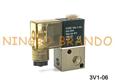 China 3V1 Series Solenoid Valve 3/2 way Airtac Type 3V1-06 Solenoid Air Valve for sale