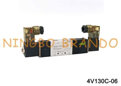 China Airtac Type 4V130C-06 Solenoid Air Valve 3 Position 5 Port 1/8'' Pneumatic Control Valve for sale