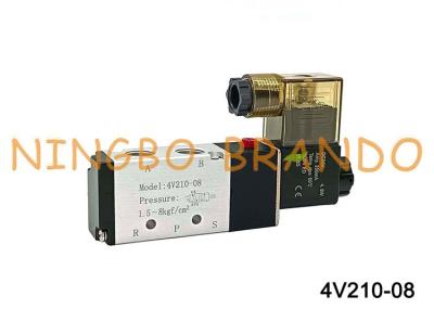 China Airtac Type 4V210-08 Solenoid Air Valve 5/2 way 4V200 Series for sale