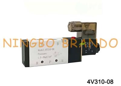 China Airtac Type 4V310-08 Solenoid Air Valve 5 Way 2 Position 4V300 Series for sale