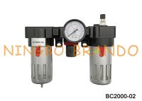 China AC BC Series FRL Combination Air Treatment Processing Filter Regulator Lubricator for sale