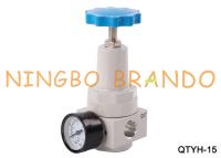 China QTYH-15 1/2'' Pneumatic QTYH High Pressure 35 bar Air Regulator with Gauge for sale