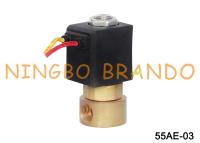 China 1/8'' 2 Way Normally Closed Direct Acting Brass Solenoid Valve FKM Seal 24V 220V for sale