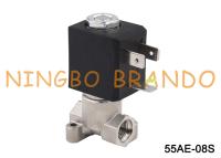 China 2-Way NC Stainless Steel Espresso Coffee Maker Solenoid Valve 1/8'' 24V 110V 220V for sale