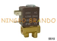 China CEME Type Brass Solenoid Valve for Industry 5510 NC 1/8'' 24V 220V for sale