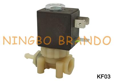 China Coffee Espresso Maker 1/8'' 2 Way Food Grade Safe PA66 Plastic Solenoid Valve DC24V KF03 for sale