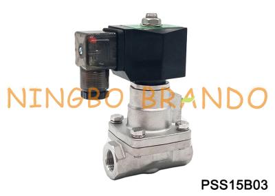 China 3/8'' 2 Way NC Stainless Steel High Temperature Solenoid for Steam Hot Water for sale