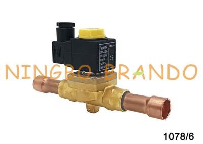 China Castel Type 1078/6A6 Refrigeration Solenoid Valve 3/4'' Inch 24V 110V 220V for sale