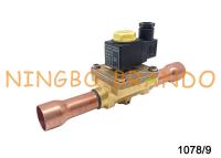China Castel Type Solenoid Valve with coil HM2 230V 1078/9A6 1 1/8'' solder for sale
