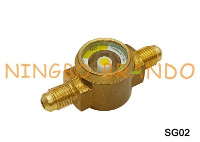 China Danfoss Type SG Sight Glasses SGN SGI 1/4'' 3/8'' Flare ext x ext for sale
