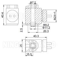 China 24VDC Solenoid Coil For Scania Truck Gearbox Valve 1423566 1364636 for sale