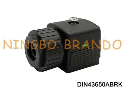 China Burkert Type 2508 Solenoid Coil Cable Plug Connector DIN43650A 18mm DIN 43650 Type A for sale