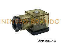 China DIN43650A Solenoid Valve Coil Connector 18mm MPM Brown Nylon DIN 43650 Type A for sale